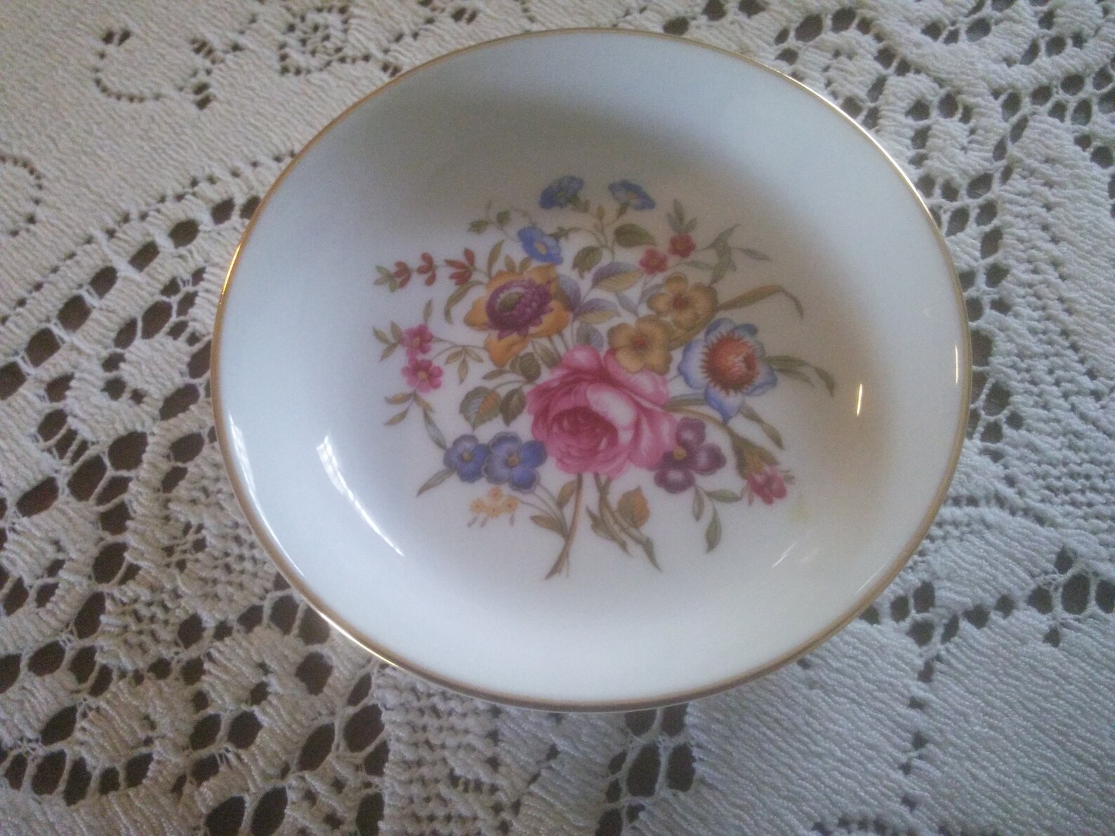 1982 Avon Dish Floral Avon Dish Nut Dish Trinket Dish - Etsy