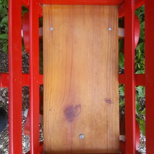 Vintage Red Wagon - Small Wagon - Red Wagon - Wagon With Wood Sides ...