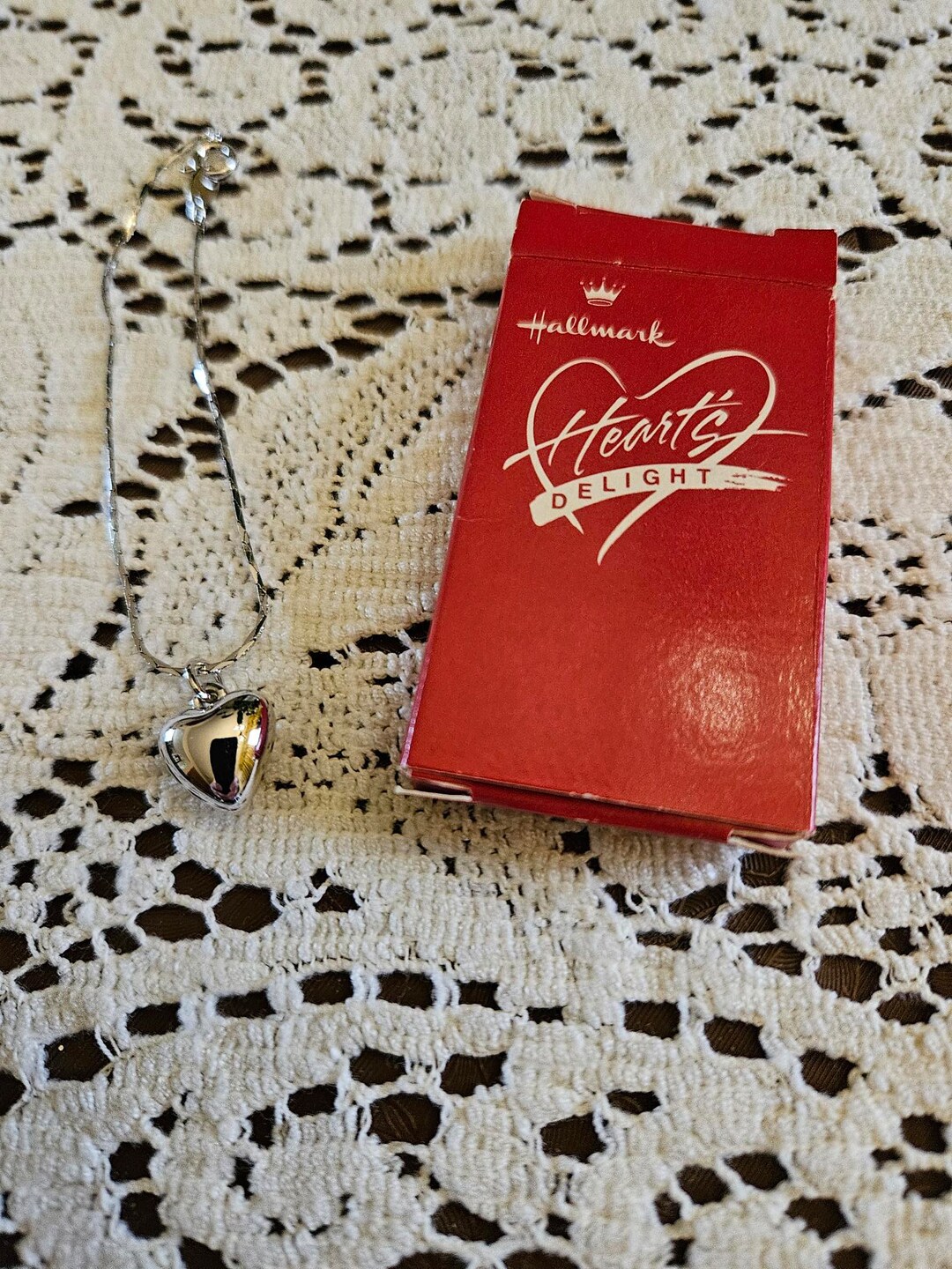 Vintage Hallmark Hearts Delight Bracelet - Heart Charm Bracelet ...