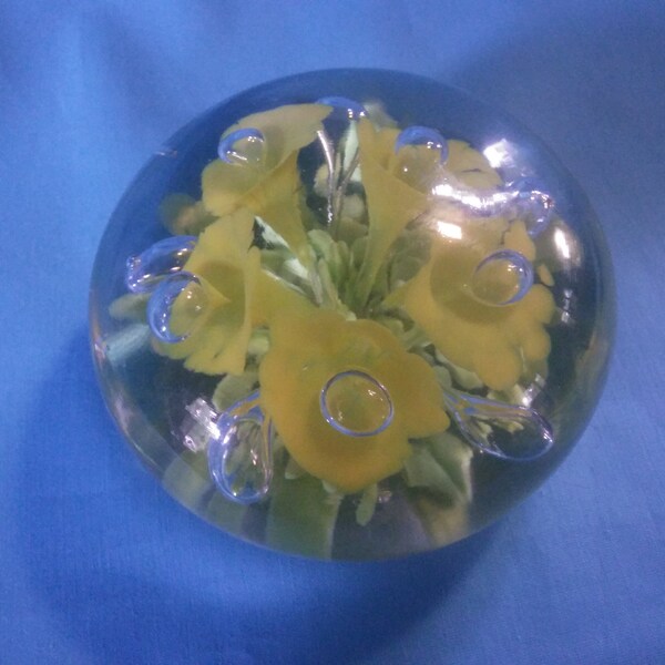 Floral Paperweight - Etsy