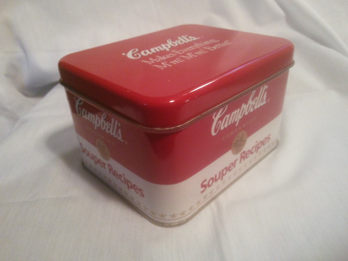 Vintage Recipe Box Recipe Box Campbell's Soup Recipe - Etsy