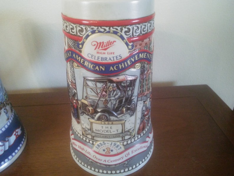 Vintage Miller Mug Set - Beer Mugs - Miller Beer Mugs - Pottery Miller ...