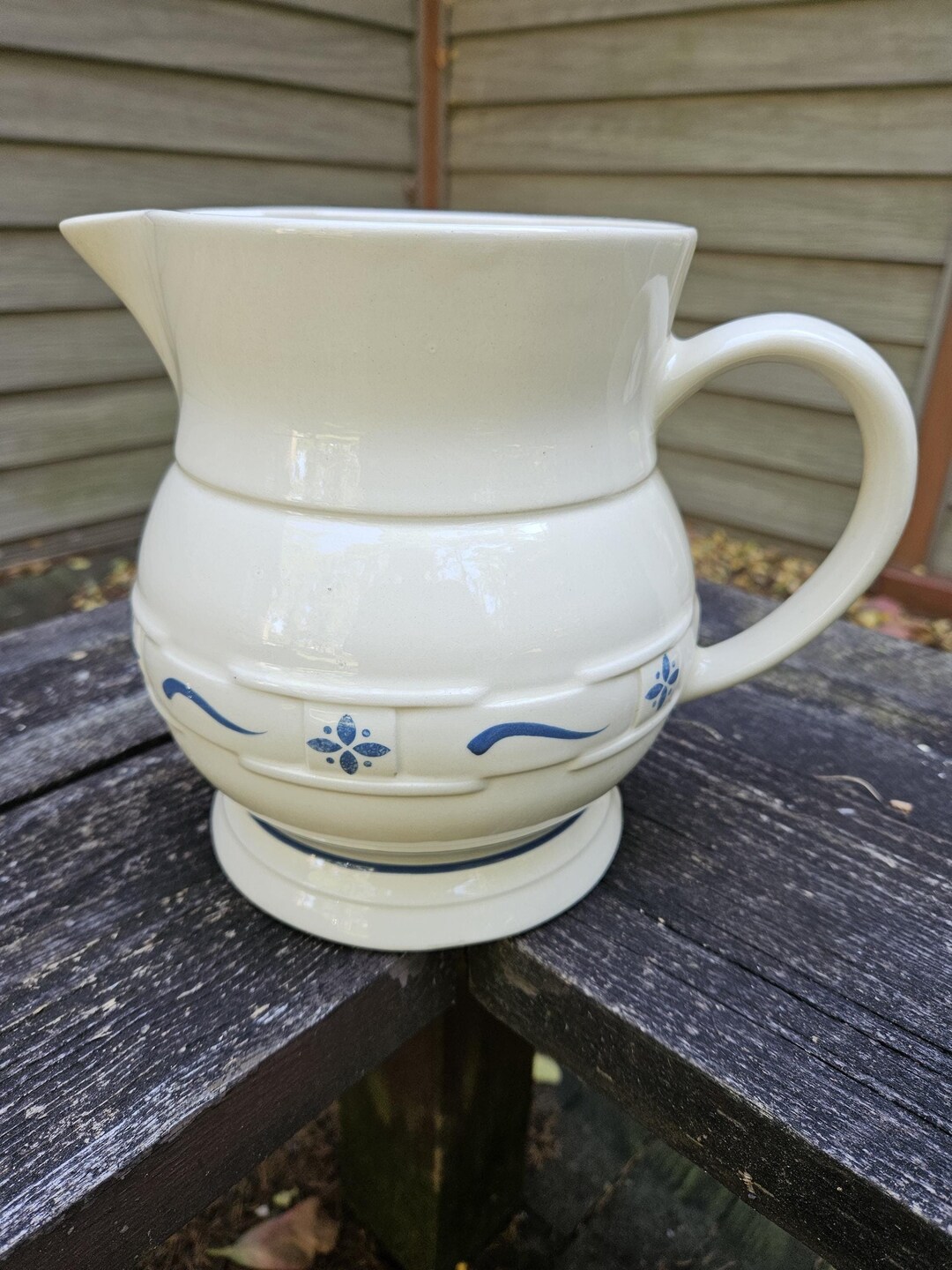 Vintage Large Longaberger Pitcher - Woven Tradiditions - Longaberger ...