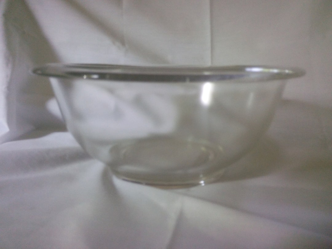 Vintage Pyrex Bowl - Clear Pyrex Bowl - Pyrex 323 - Clear Pyrex Mixing ...