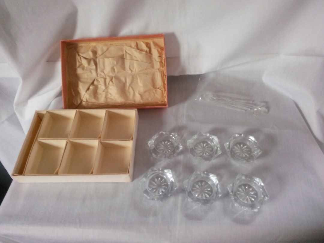 Set of Six Salt Cellars With Spoons - Salt Cellars - Salts - Salt Dips ...