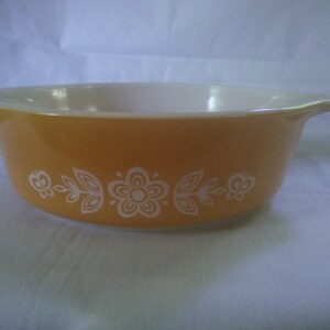 Vintage Pyrex Butterfly Gold Baking Dish - Vintage Pyrex - Butterfly ...