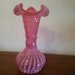 Beautiful Vintage Pink and White Art Glass Vase Pink Swirl Vase Murano ...