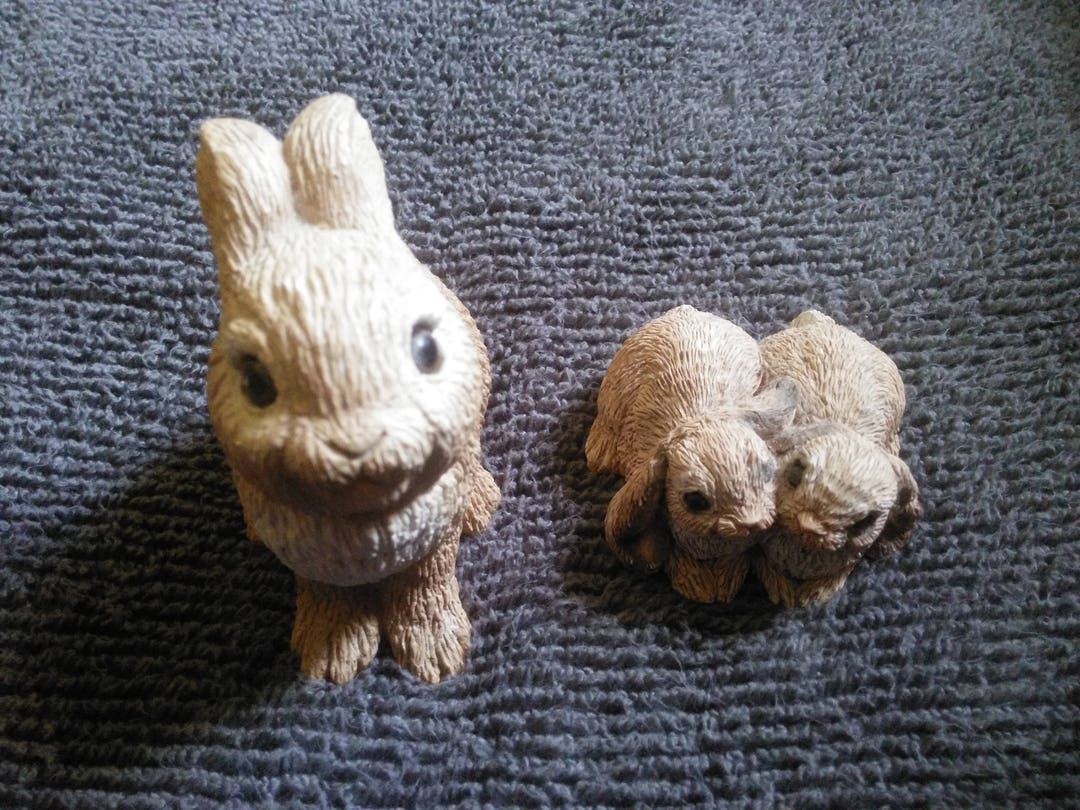Vintage Pair of Easter Rabbits - Vintage Easter Decor - Rabbit ...