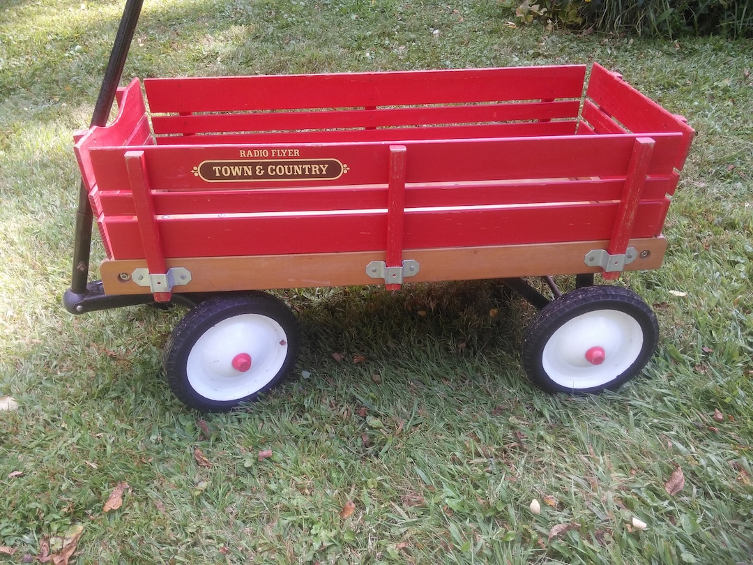Vintage Radio Flyer Wagon Radio Flyer Wagon Radio Flyer Town & Country Wagon Little Red Wagon ...