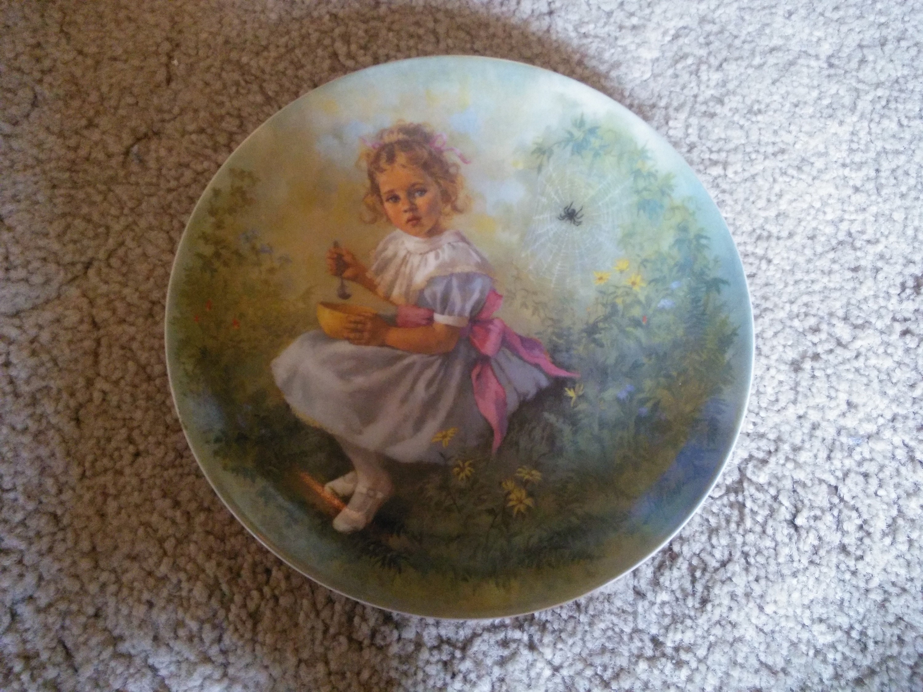 Vintage Little Miss Muffet Plate - 1981 Little Miss Muffet Collector ...