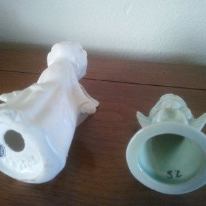 Vintage Pair of Angels - One Kissing Angel and One Light Blue Angel ...