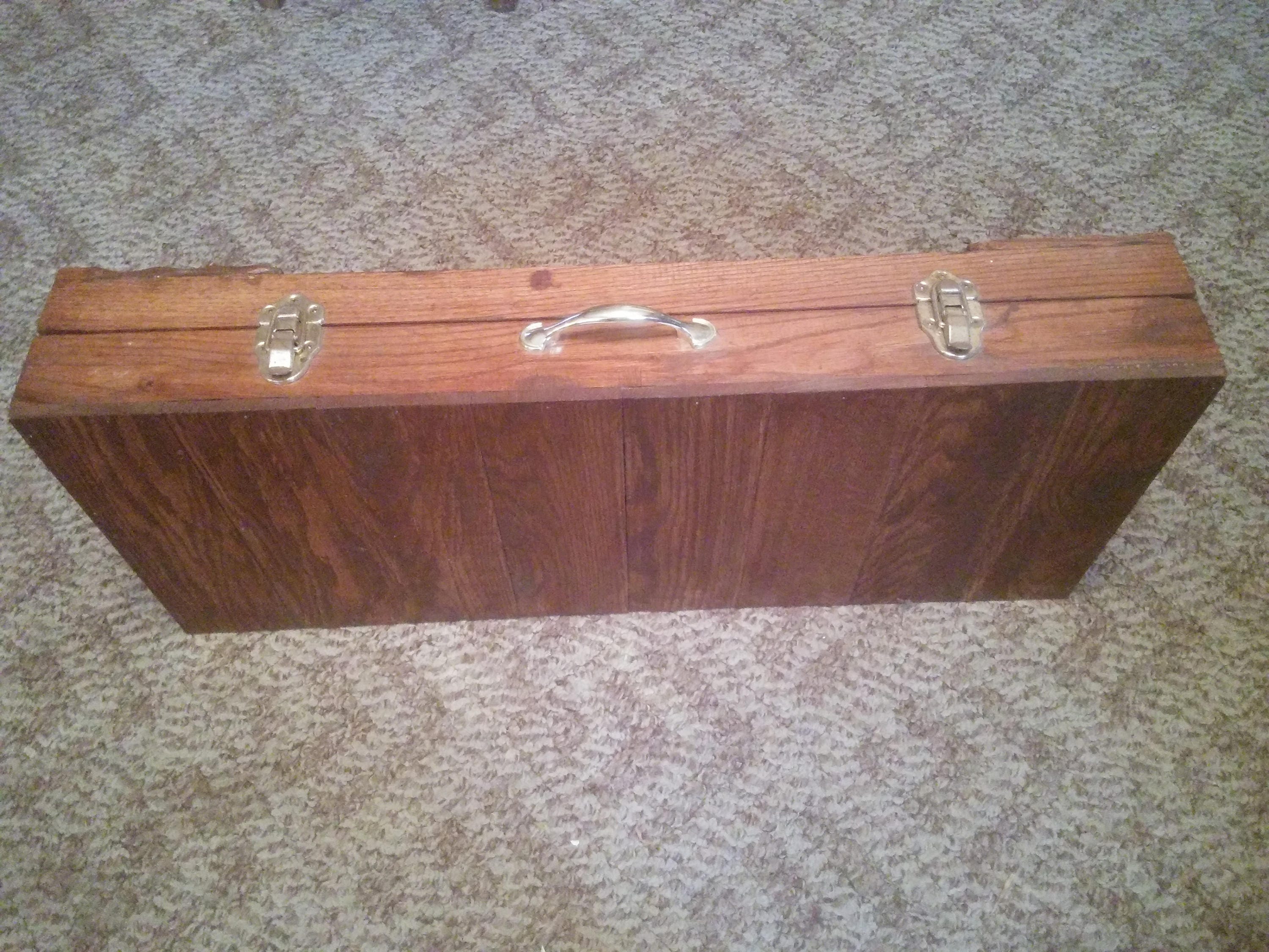 Vintage Wood Storage Box Board Game Storage Vintage | Etsy