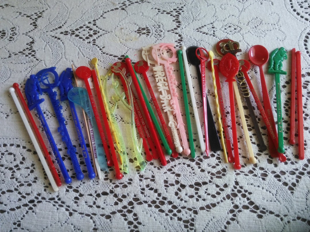 Vintage Drink Mixers - Vintage Drink Mixers - Swizzle Sticks - Vintage ...
