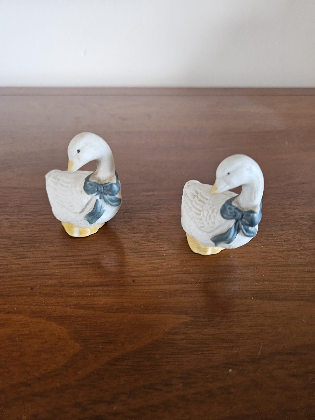 Vintage Goose Figurines - 1980's Goose Figurines - Vintage Farmhouse ...