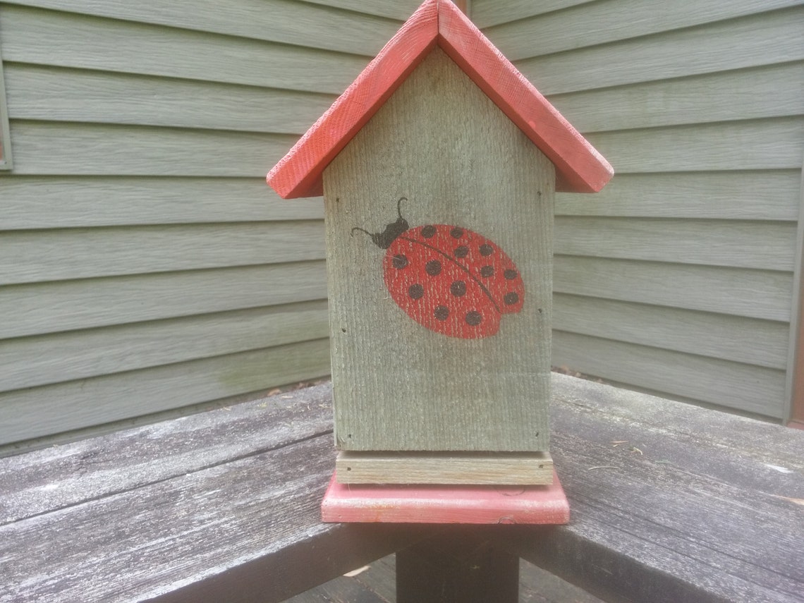 Vintage Ladybug House Ladybug House Wood House Ladybug | Etsy