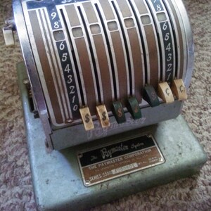 Vintage Paymaster Check Register or Check Writing Machine by Paymaster ...