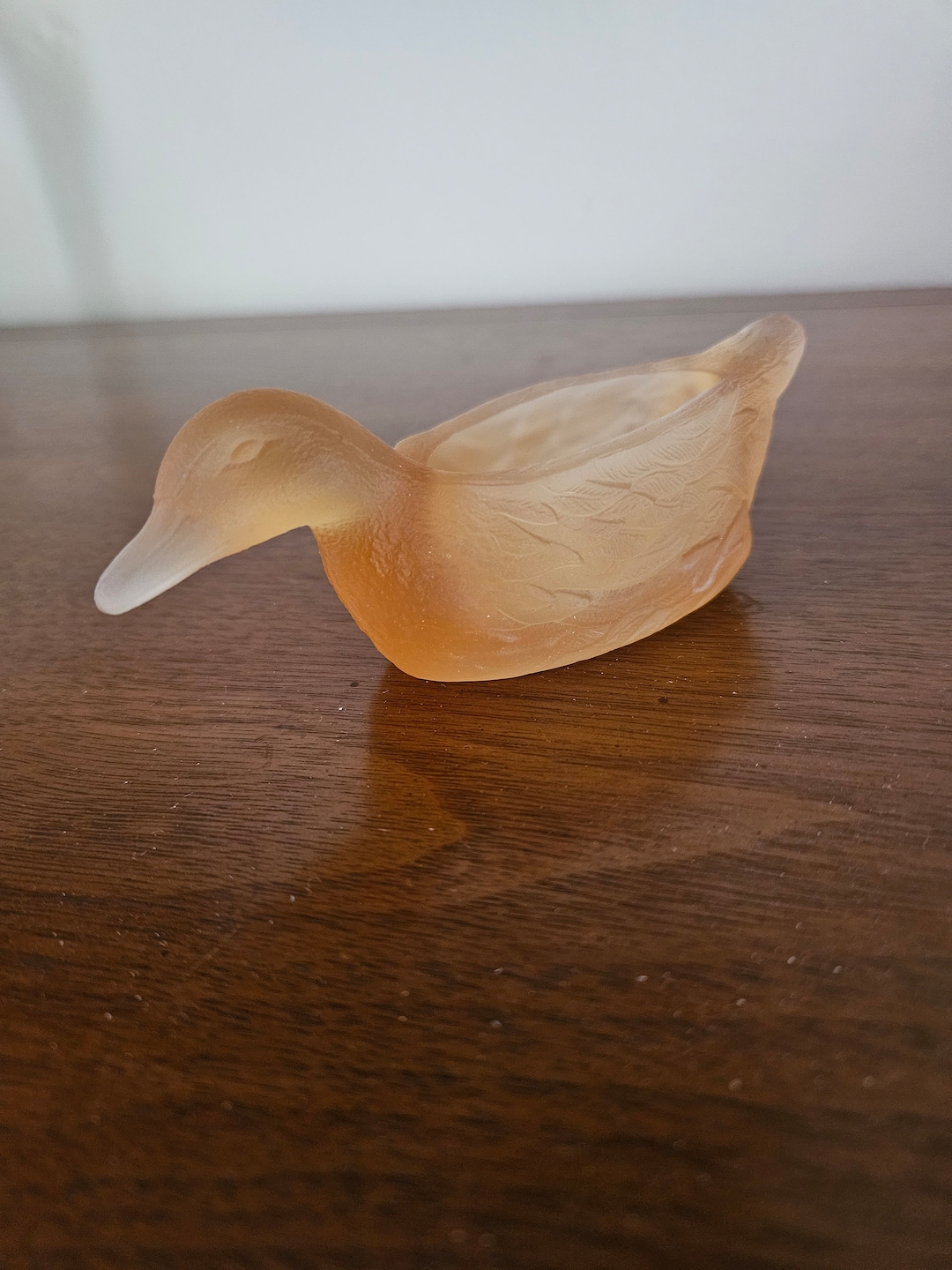 Vintage Duck Salt - Amber Duck Salt - Open Salt - Frosted Duck Salt ...