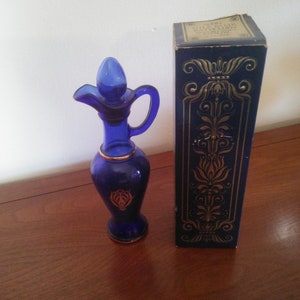 Vintage Cobalt Blue Bottle - Blue Urn - Blue Decanter - Cobalt Blue ...