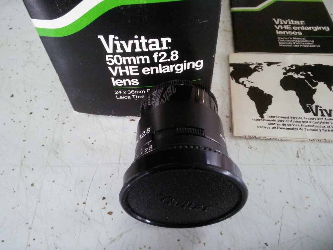 Vintage Vivitar Enlarging Lens Vivitar 50 Mm F2.8 VHE - Etsy