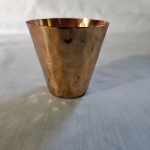 Vintage Copper Shot Glass - Shot Glass - Metal Shot Glass - Copper ...
