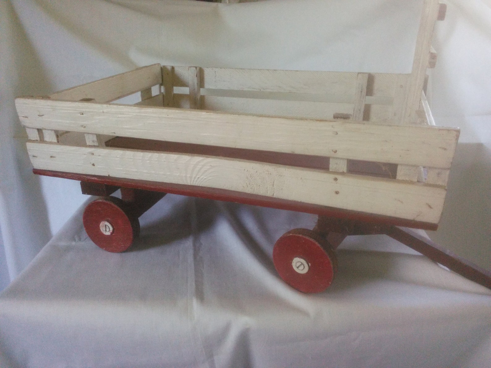 Vintage Red Wagon Small Wagon Red Wagon Wagon With Wood - Etsy