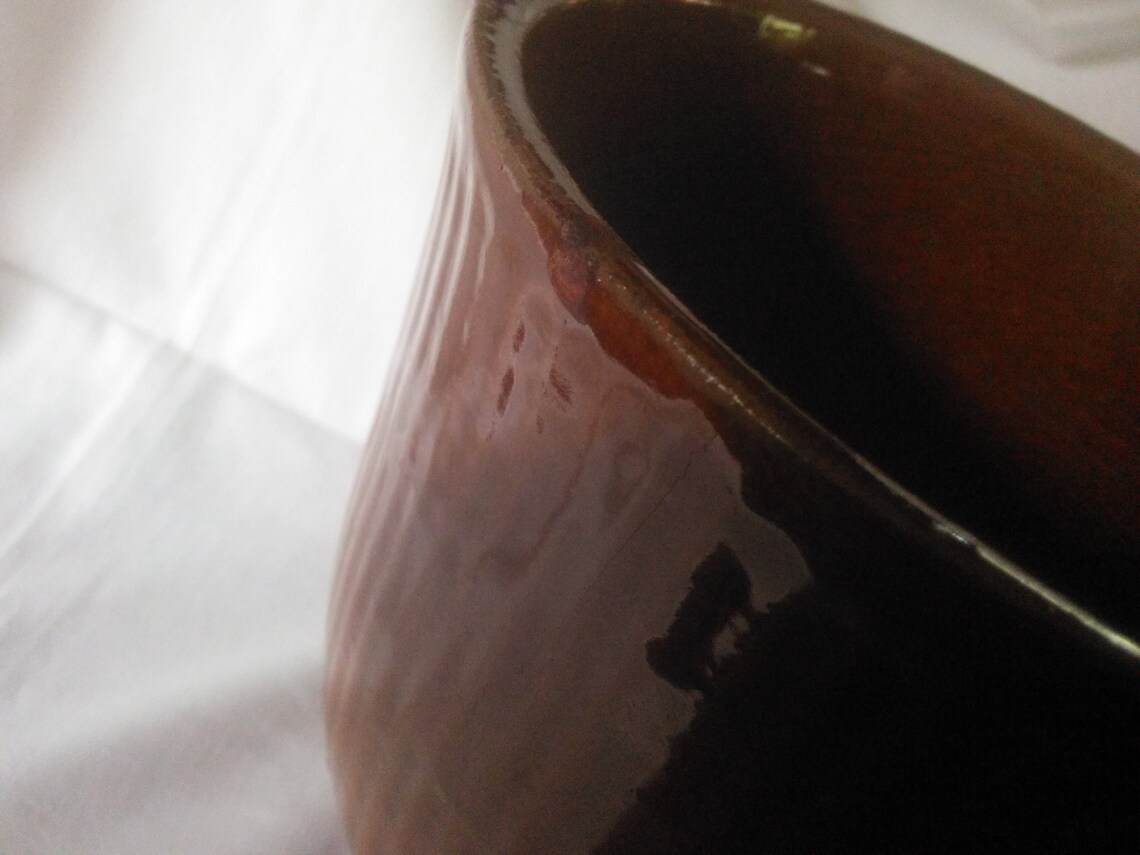 Vintage Brown Pottery Pot Brown Pottery Planter Pottery - Etsy