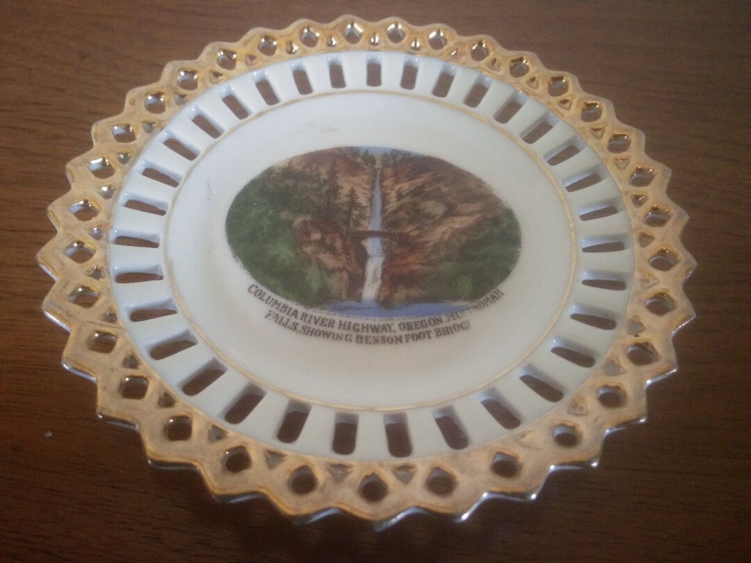 Vintage Lace Edge Plate - Made in Germany - Decorative Plate - Germany ...