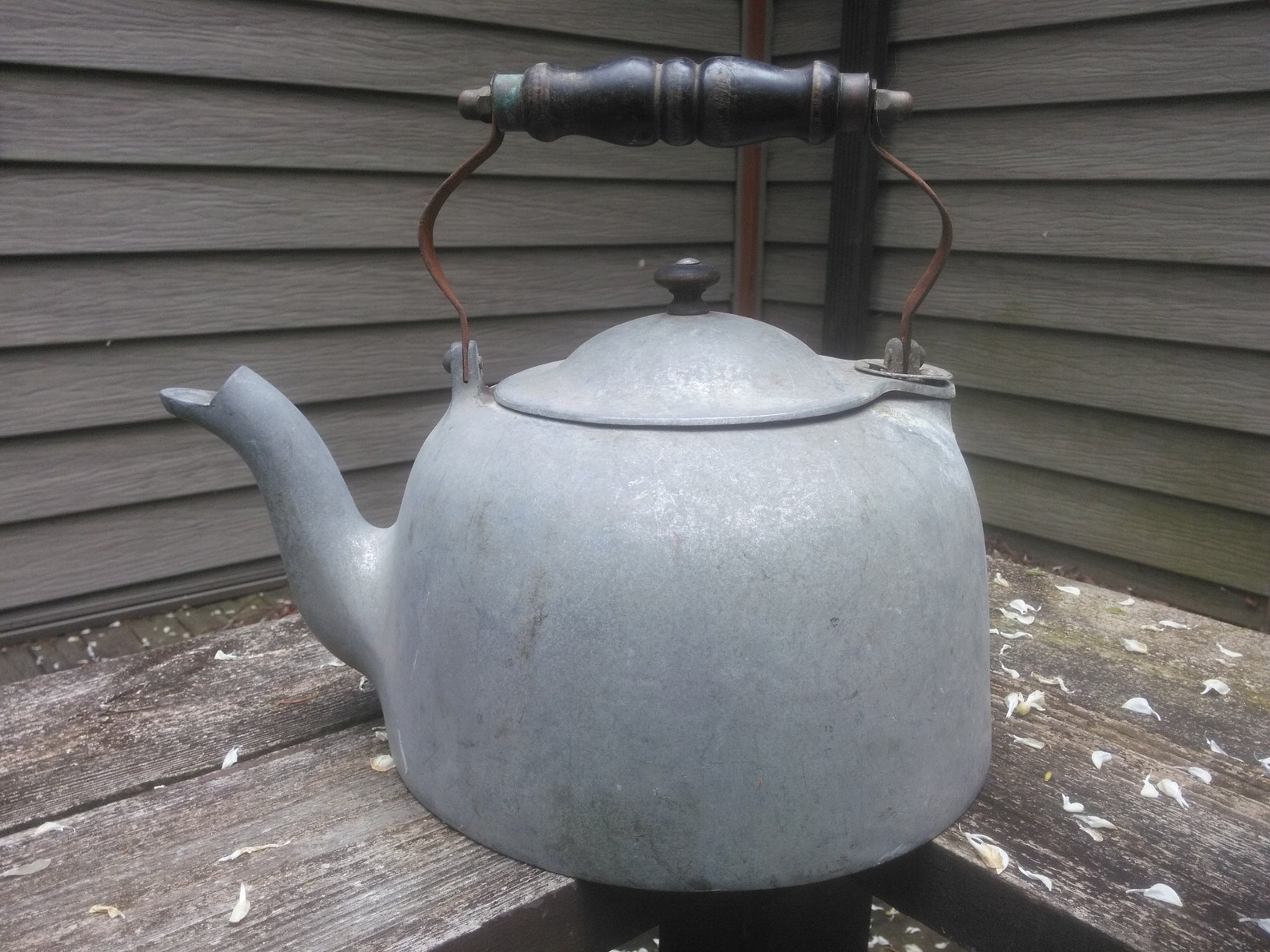 Cast Aluminum Teapot Large Aluminum Teapot Vintage Tea - Etsy