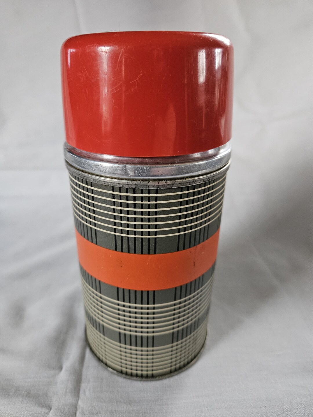 Vintage Aladdin Plaid Thermos - Plaid Thermos by Aladdin - Vintage ...