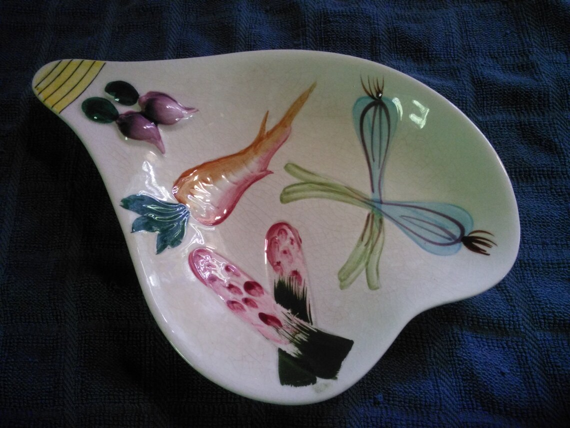 Vintage Relish Dish - Small Relish Tray - Decorative Tray - Vegetable ...