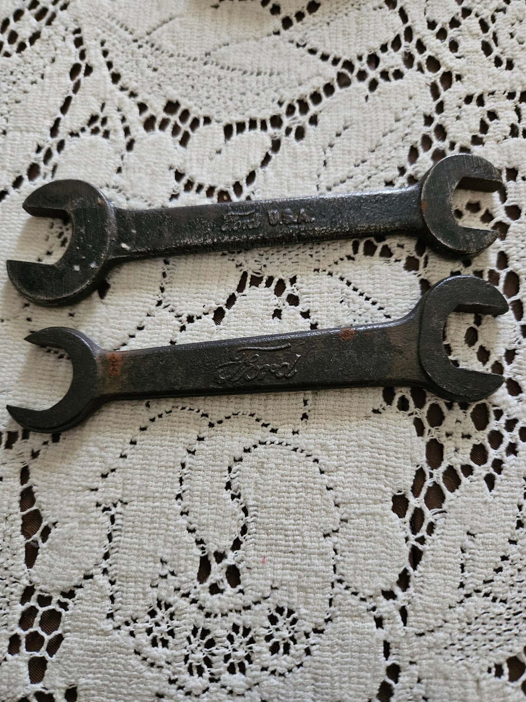 Vintage Pair of Ford Wrenches - Vintage Tool - Car Wrench - Ford - Tool ...