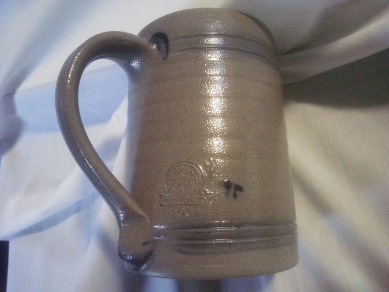 Vintage Rowe Pottery Mug Salt Glaze Finish Star Pattern Rowe - Etsy