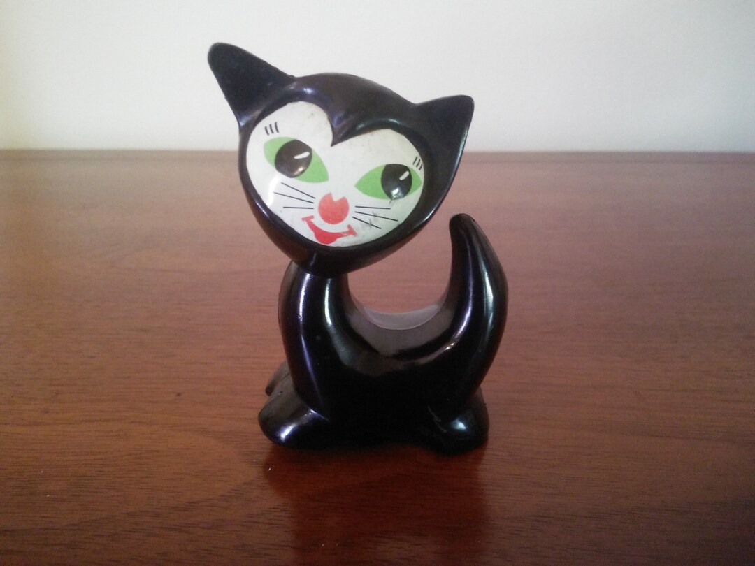 Vintage Nani Cat - Vintage Cat Toy - 947 Cat - Cat With Wheels ...