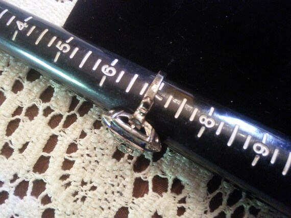 Vintage Sterling Silver Rhinestone Ring - Size 7 Ring… - Gem