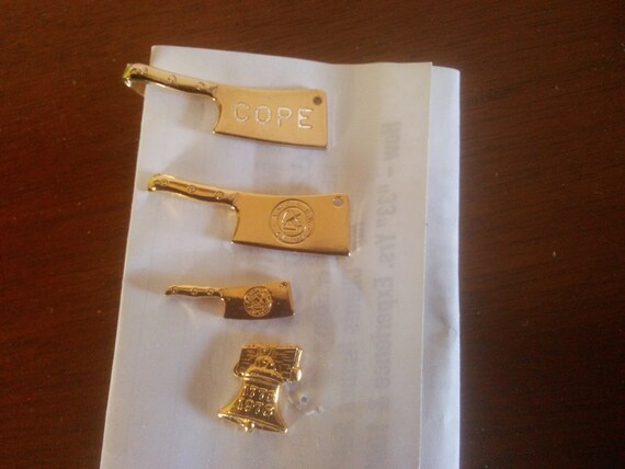 Vintage Meat Cutters Pins - Butcher Badge - Butcher C… - Gem