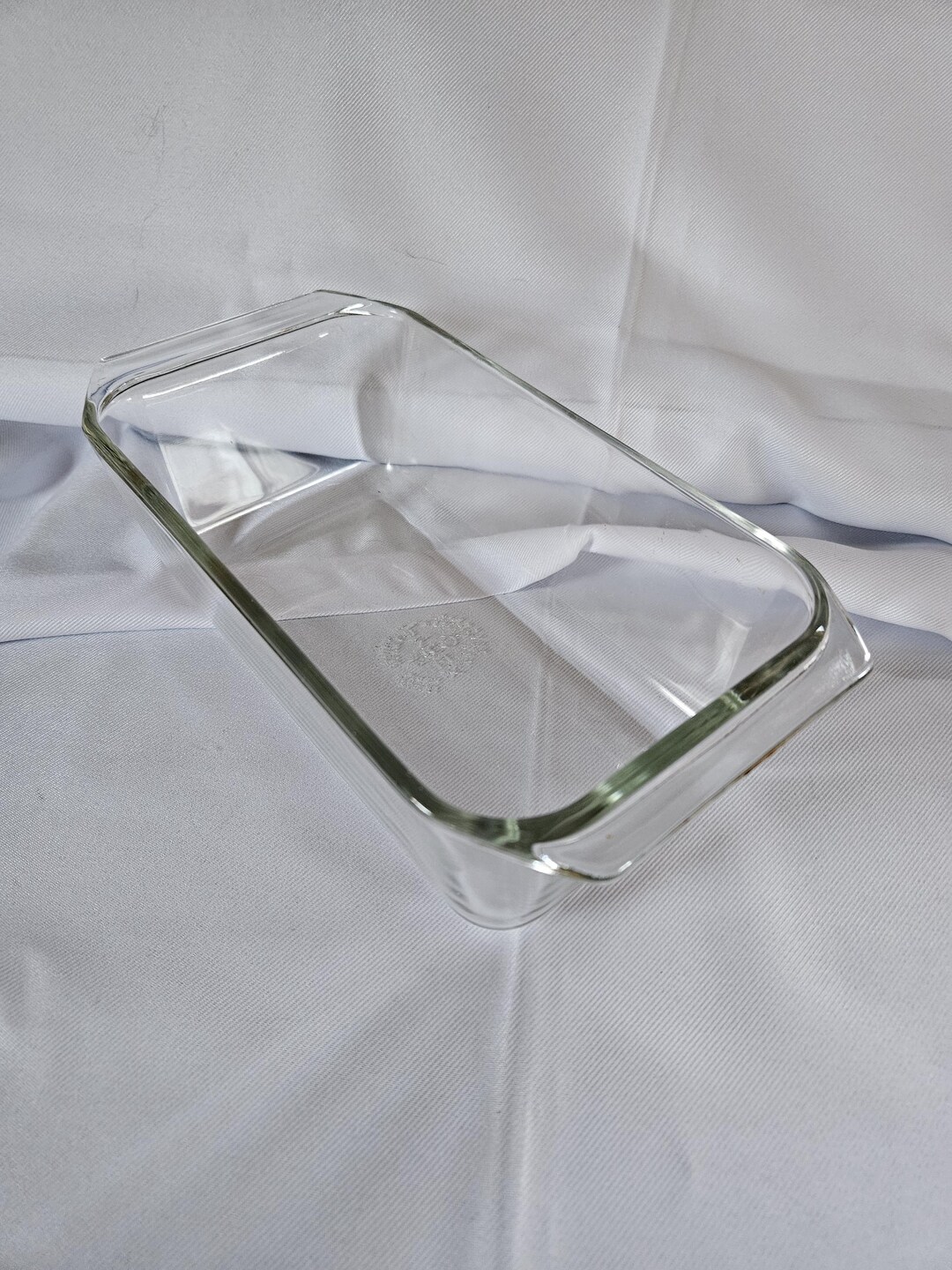 Vintage Clear Pyrex Loaf Pan With Handles - Pyrex 215-B - Pyrex Loaf ...