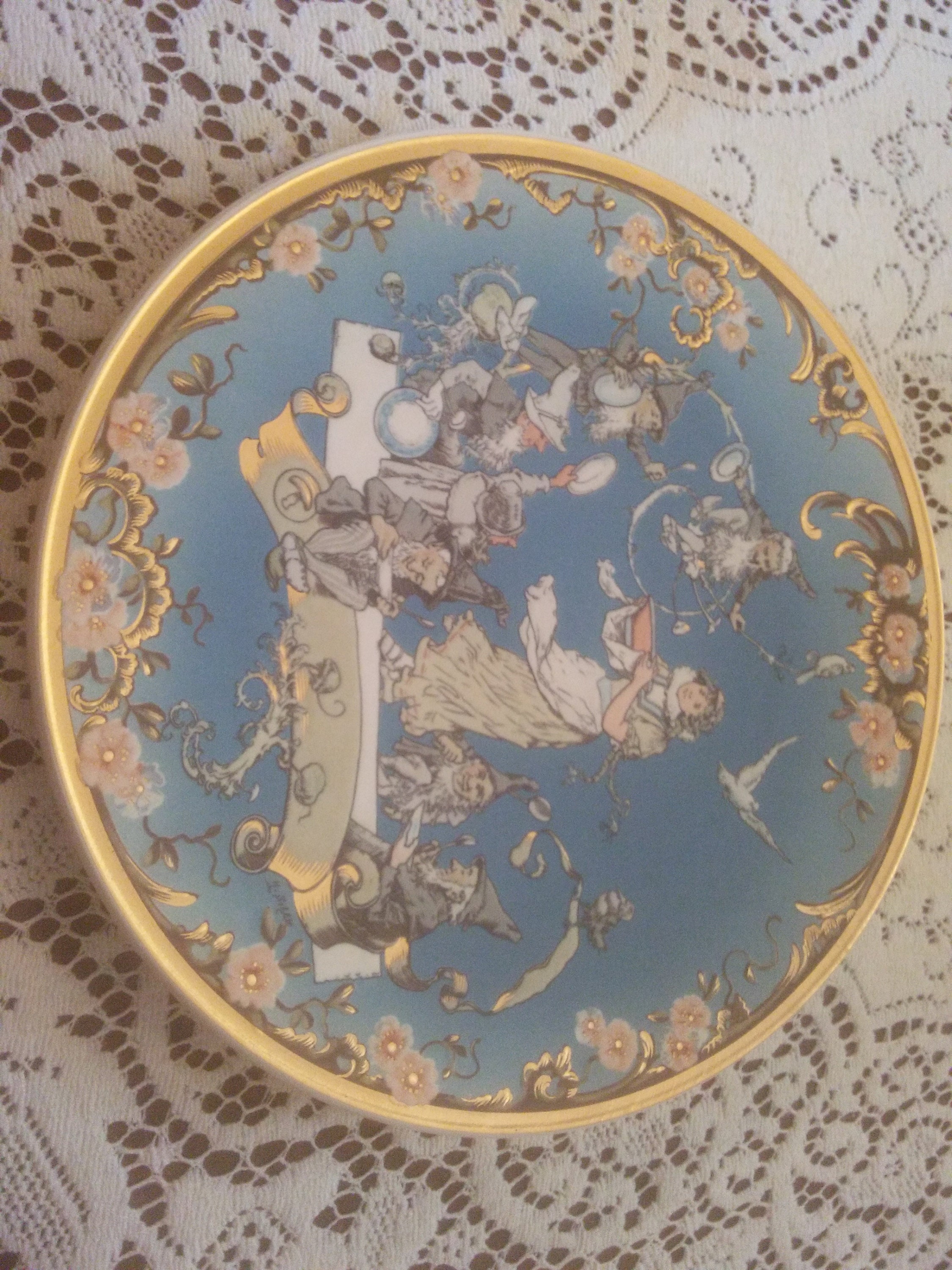 Beautiful Snow White and the Seven Dwarf Plate Large Painted | Etsy