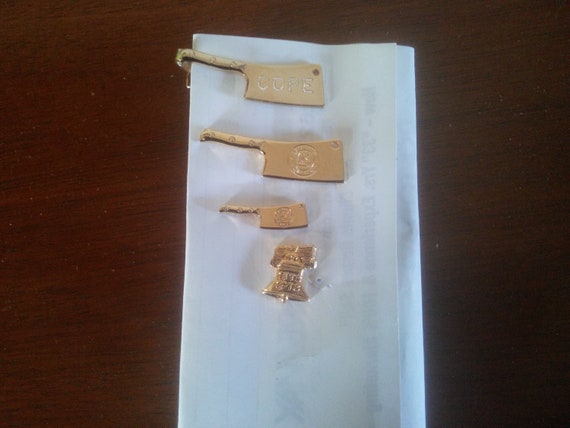 Vintage Meat Cutters Pins - Butcher Badge - Butcher C… - Gem