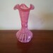 Beautiful Vintage Pink and White Art Glass Vase Pink Swirl Vase Murano ...