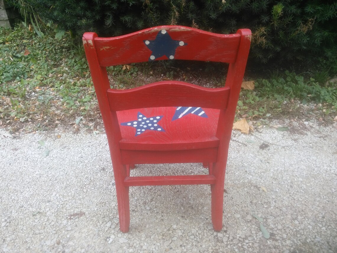 Kids Chair - Child's Wood Chair - Child's Chair - Solid Oak Chair ...