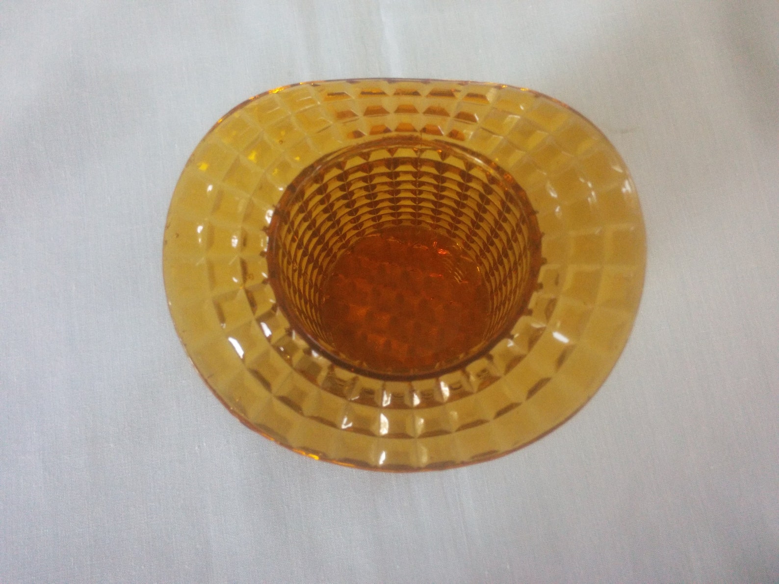 Vintage Imperial Glass Amber Hat Amber Top Hat Glass Hat | Etsy