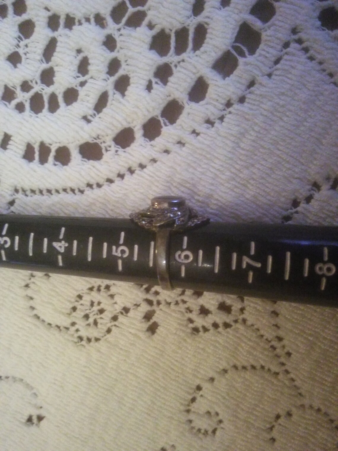 Vintage Back Onyx and Marquesite Ring Vintage Ring Vintage | Etsy