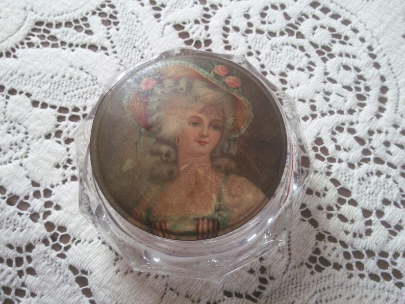 Vintage Powder Jar With Lid Heisey Powder Jar Covered Jar - Etsy