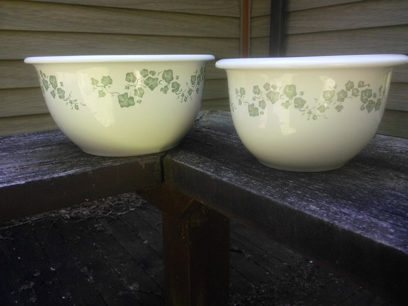 Corelle Nesting Mixing Bowls Corelle Ivy Pattern Bowls - Etsy