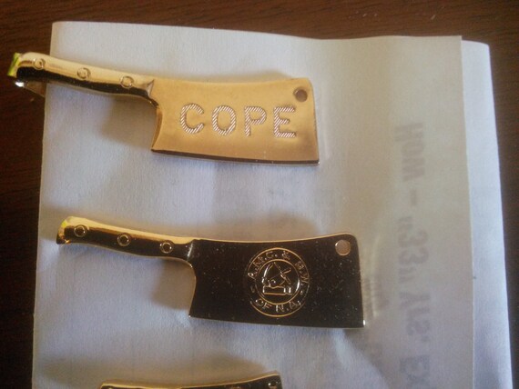 Vintage Meat Cutters Pins - Butcher Badge - Butcher C… - Gem