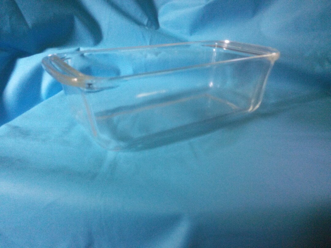 Vintage Clear Pyrex Loaf Pan With Handles - Pyrex 213 - Pyrex Loaf Pan ...