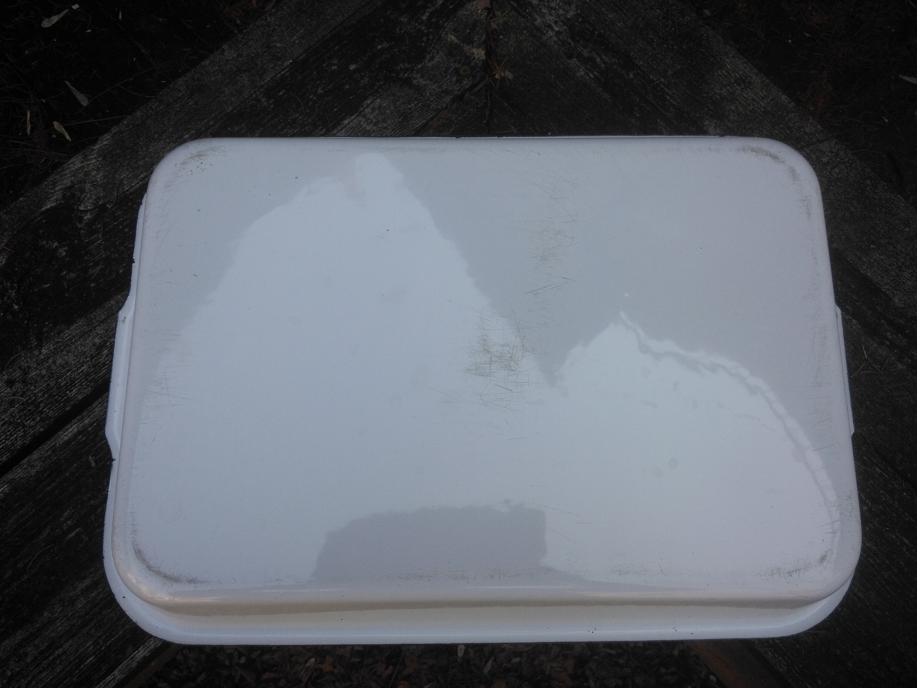 Vintage White and Black Enamelware Baking Pan - Lasagna Pan - White ...