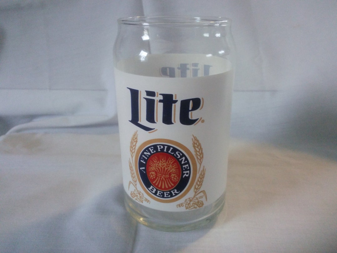 Vintage Miller Lite Beer Glass Beer Glass Miller Lite Beer Etsy