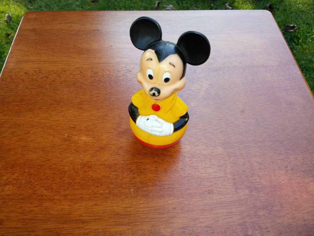 Vintage Mickey Mouse Rolly Polly Toy Vintage Mickey Mouse Toy Vintage ...