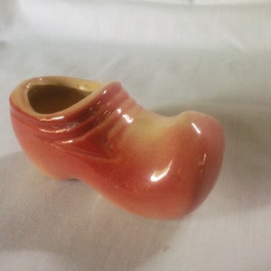 Vintage Ceramic Dutch Shoe Planter - Ceramic Clog Planter - Shoe ...